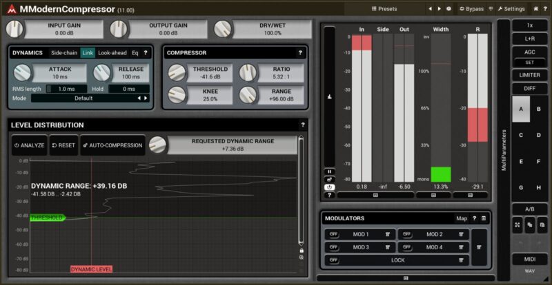 MeldaProduction MModernCompressor - Sonarscope Pro Audio