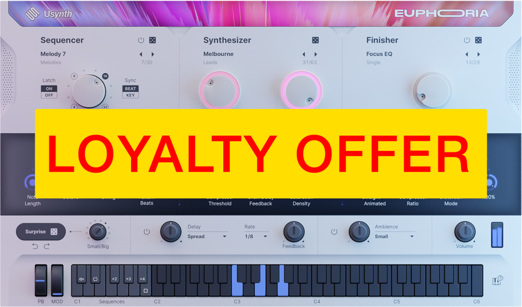 UJAM EUPHORIA Loyalty Offer - Sonarscope Pro Audio