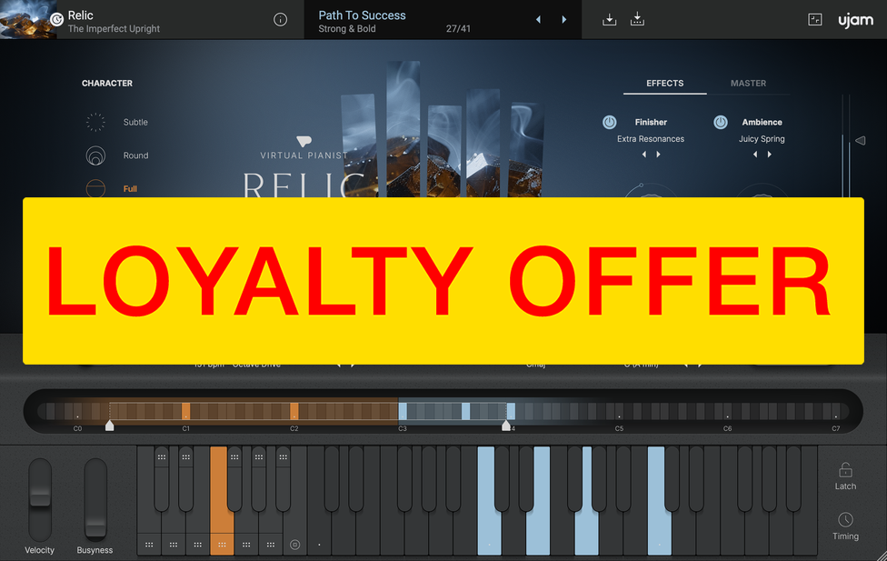UJAM RELIC Loyalty Offer - Sonarscope Pro Audio