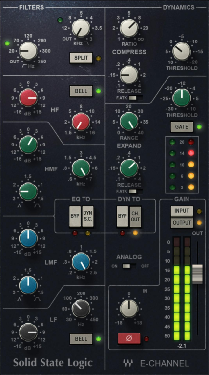 Waves SSL E-Channel - Sonarscope Pro Audio
