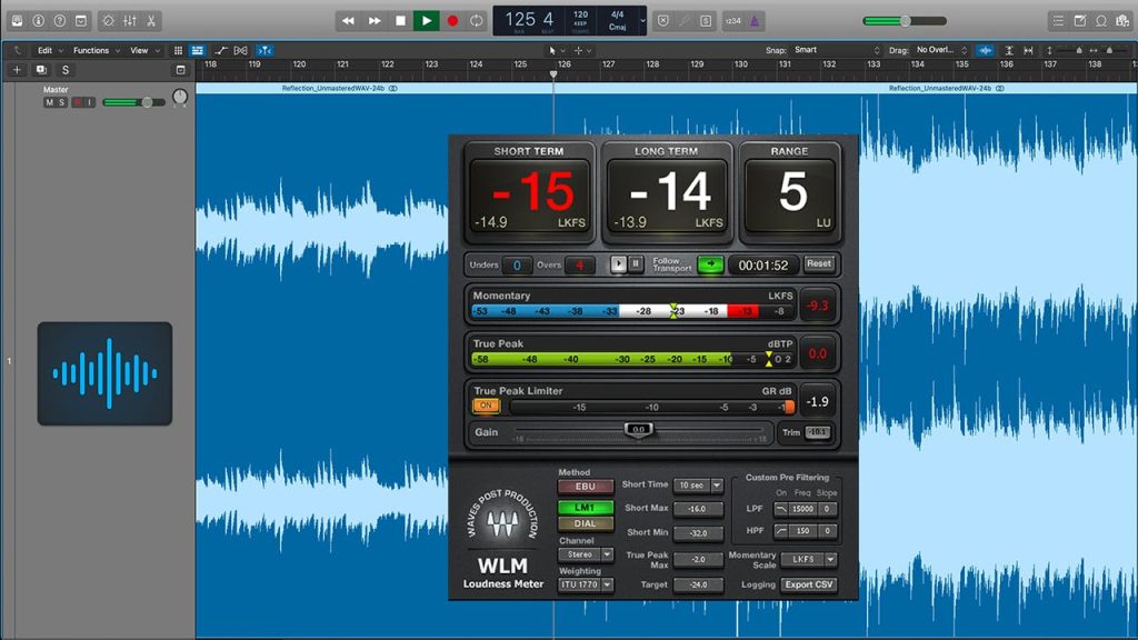 Waves WLM Plus Loudness Meter - Sonarscope Pro Audio